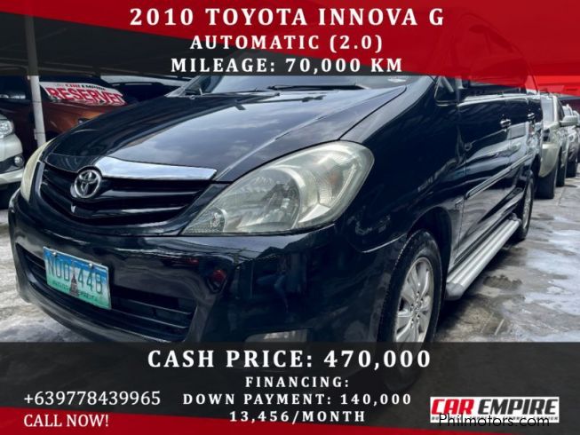 Used Toyota Innova G | 2010 Innova G for sale | Las Pinas City Toyota ...