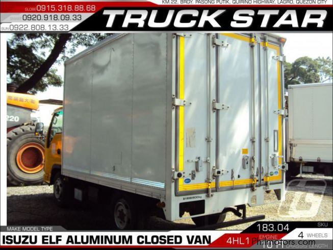Used Isuzu Elf Aluminum Closed Van | 2017 Elf Aluminum Closed Van for ...