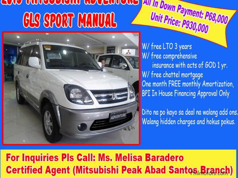 Used Mitsubishi Adventure | 2015 Adventure for sale | Manila Mitsubishi ...