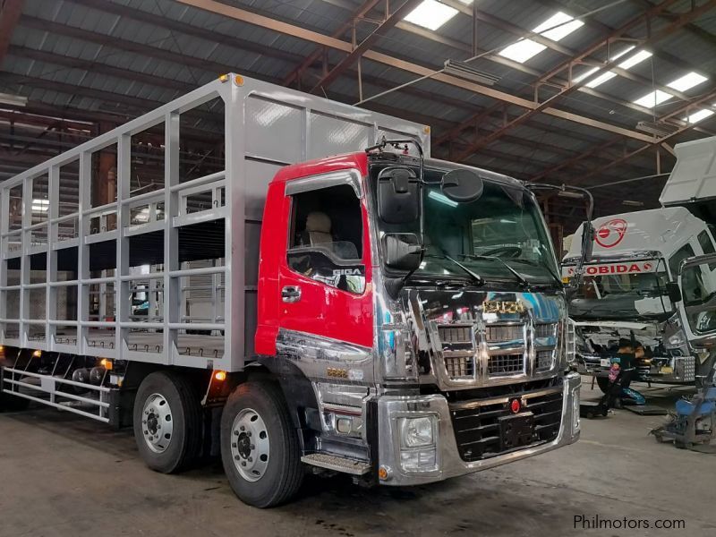 Used Isuzu double decker with tail power lifter 8-wheel, 6uz1 6 ...