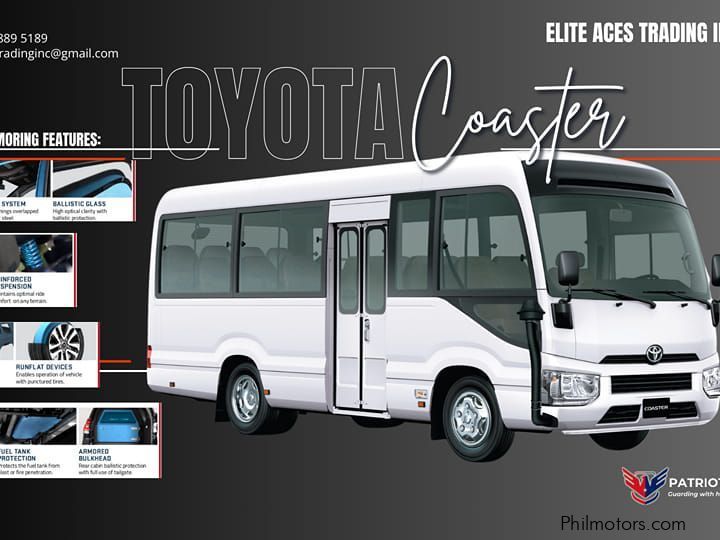 New Toyota Coaster 29Seater BUlletproof and Armored | 2024 Coaster ...