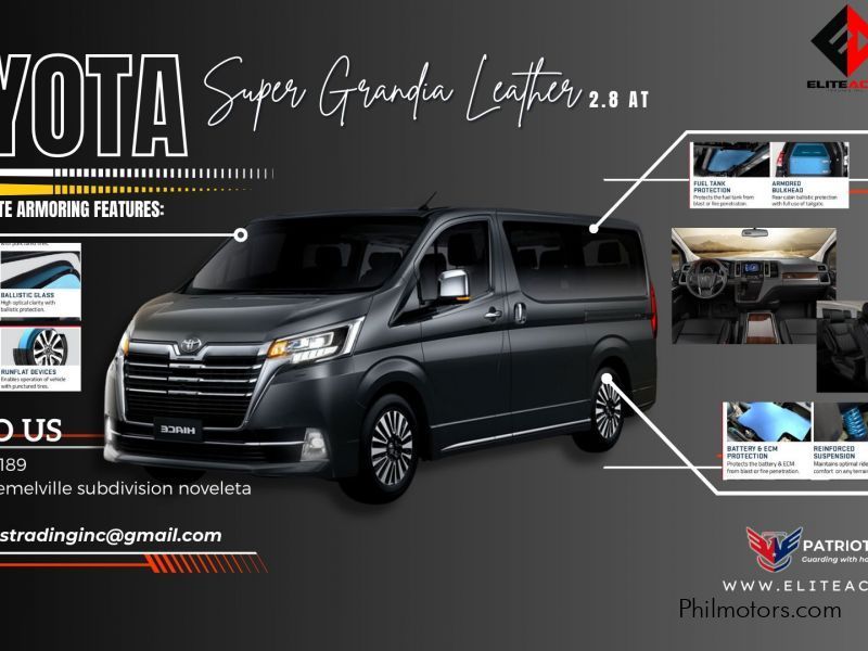 New Toyota Hi Ace Super Grandia Leather Bulletproof and Armored | 2024 ...